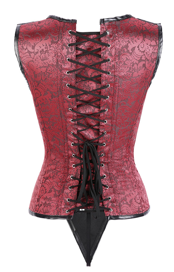 Steampunk Brocade Steel Boned Corset Wholesale Lingerie Sexy Lingerie